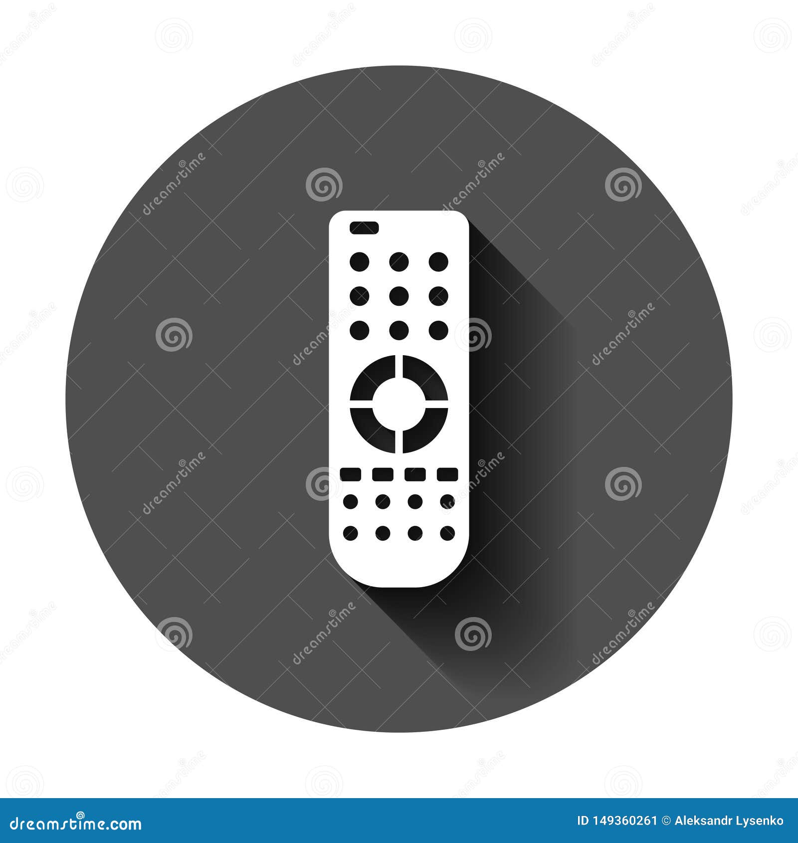 Remote Control Icon in Flat Style. Infrared Controller Vector ...