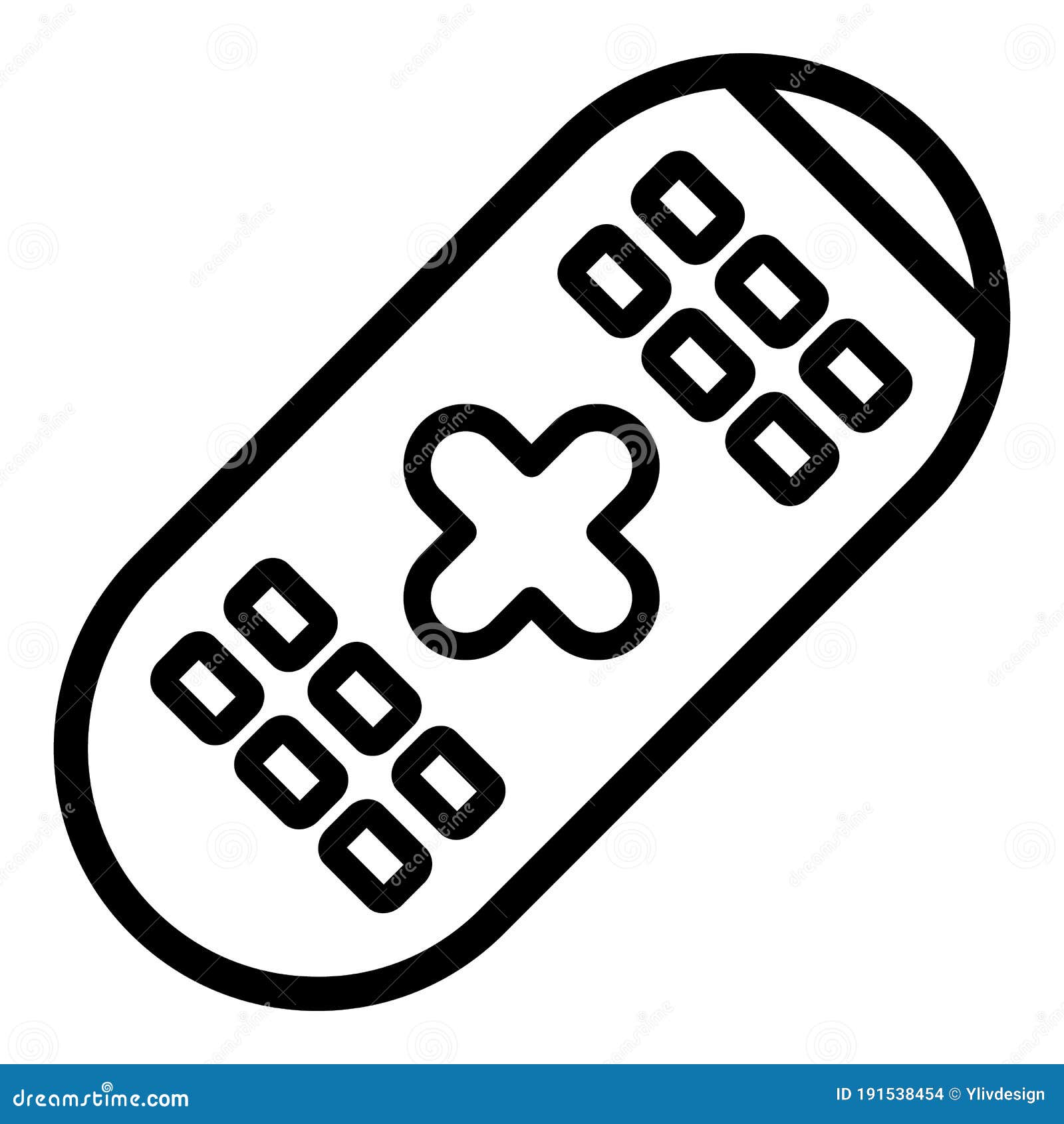 Remote Control Icon, Outline Style Stock Vector - Illustration of ...