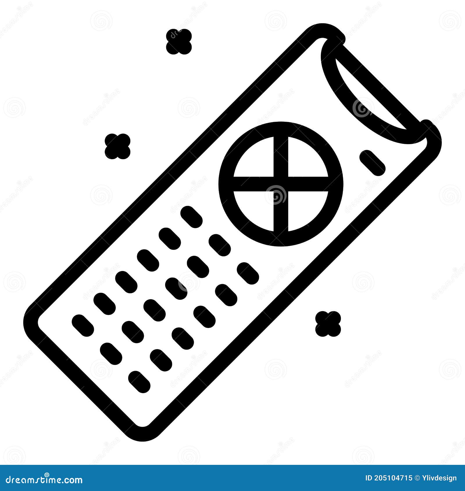 Remote Control Icon, Outline Style Stock Vector - Illustration of ...