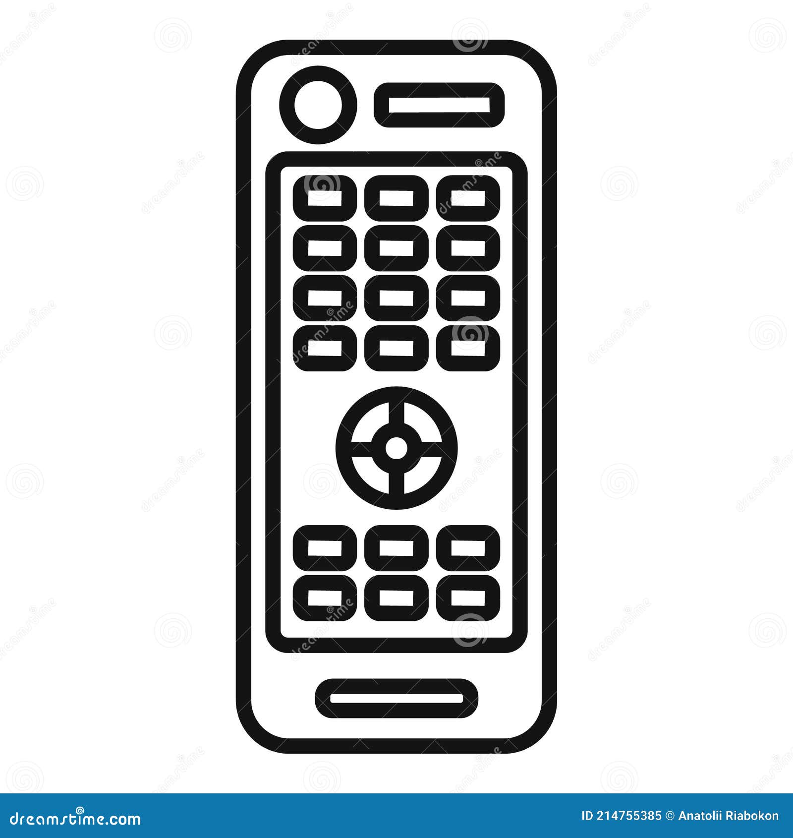 Remote Control Icon, Outline Style Stock Vector - Illustration of ...