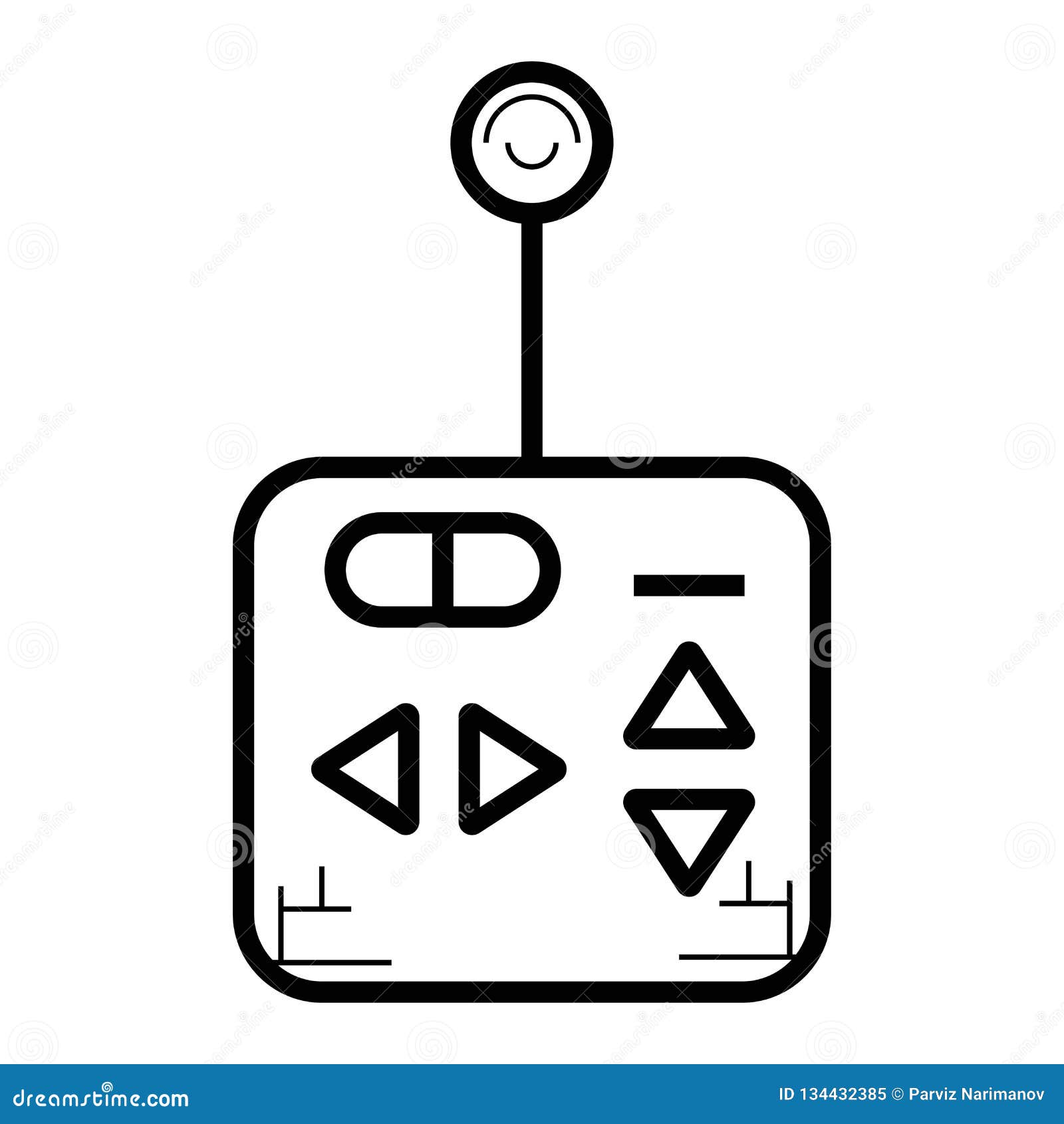 Remote Control icon stock illustration. Illustration of hand - 134432385