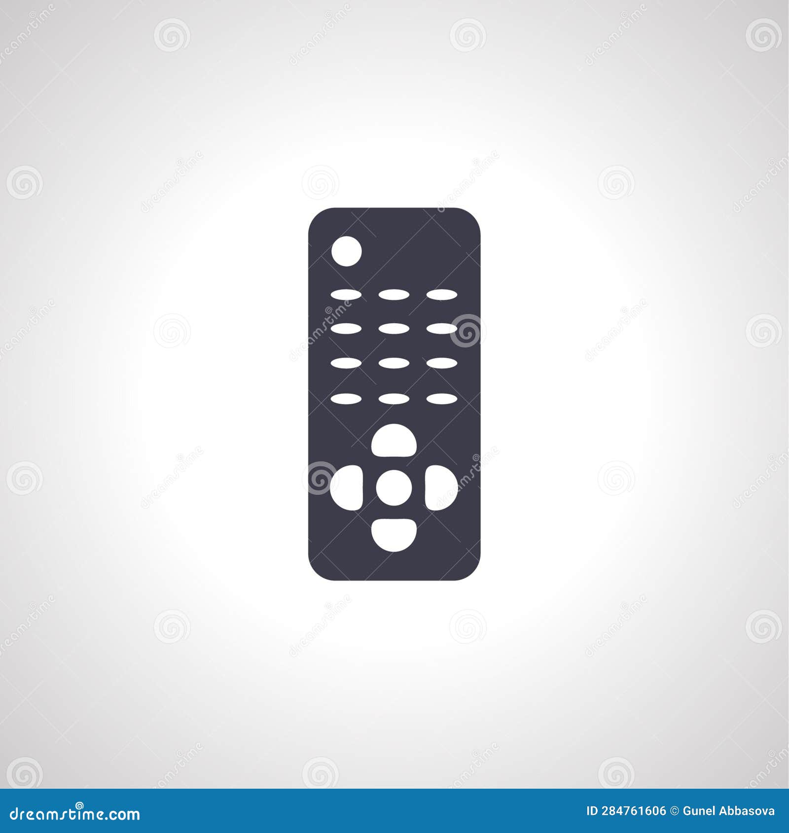 TV remote control icon stock vector. Illustration of channel - 284761606