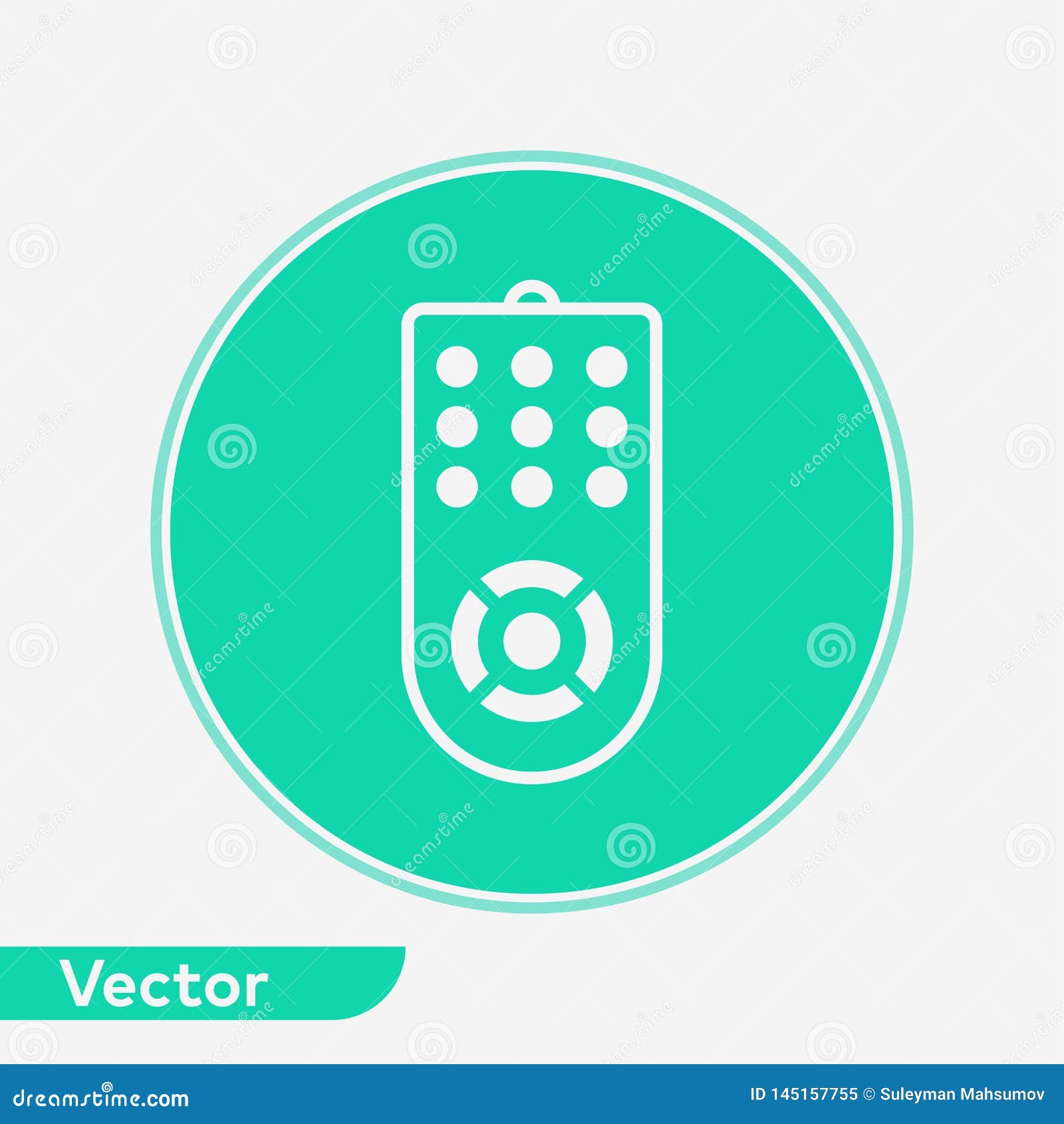 Remote Control Vector Icon Sign Symbol Stock Vector - Illustration of ...