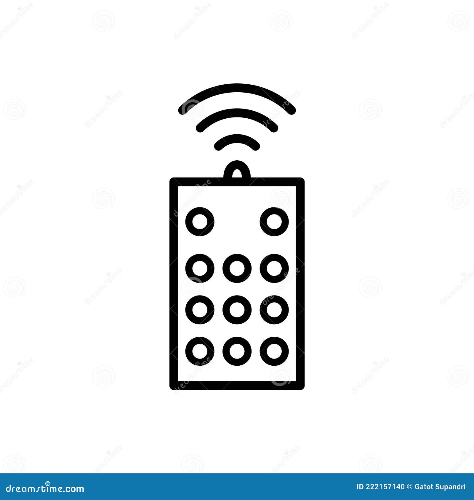 Remote Control Icon Vector Logo Design Template Stock Vector ...