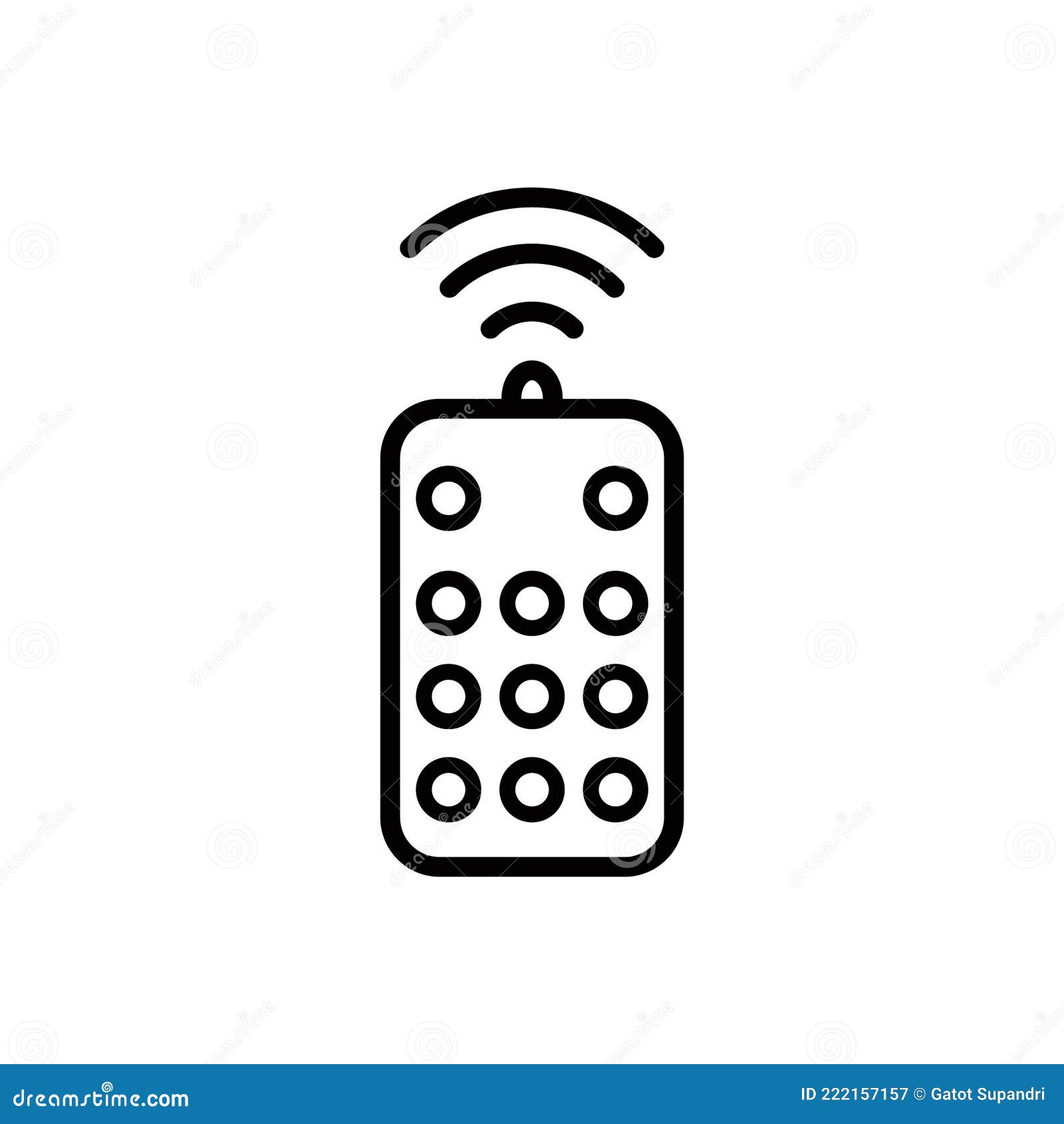 Remote Control Icon Vector Logo Design Template Stock Vector ...