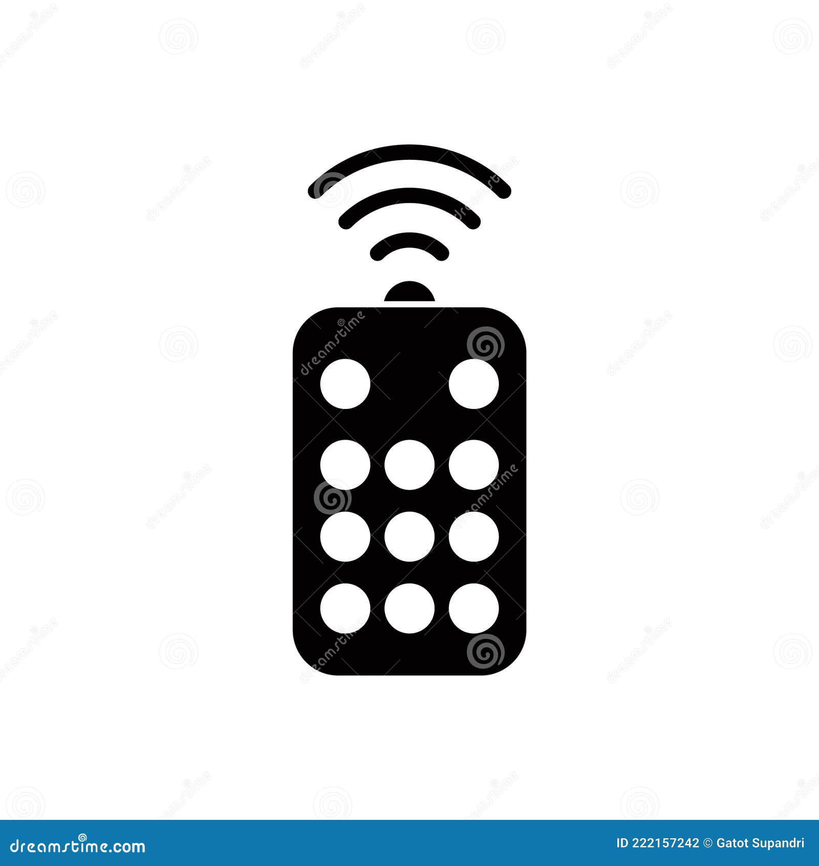 Remote Control Icon Vector Logo Design Template Stock Vector ...