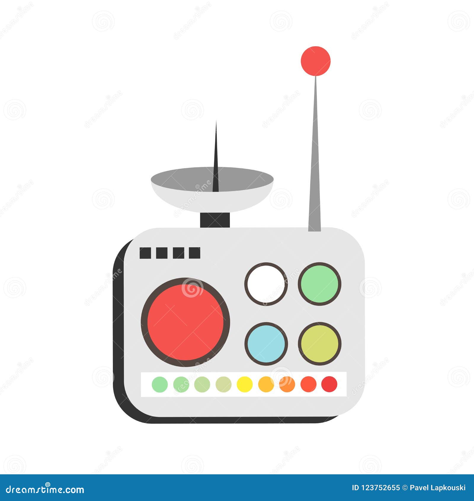 Remote Control. Infrared Controller Symbol. Time Machine. Stock Vector ...