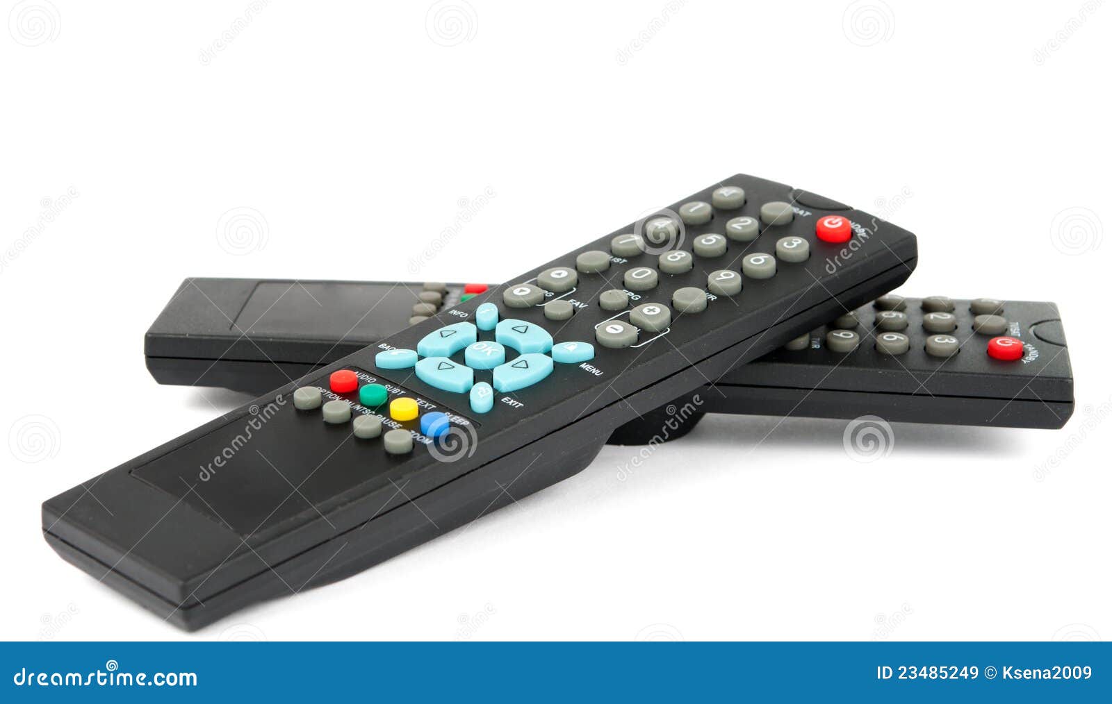 Remote control isolated stock image. Image of black, close - 23485249
