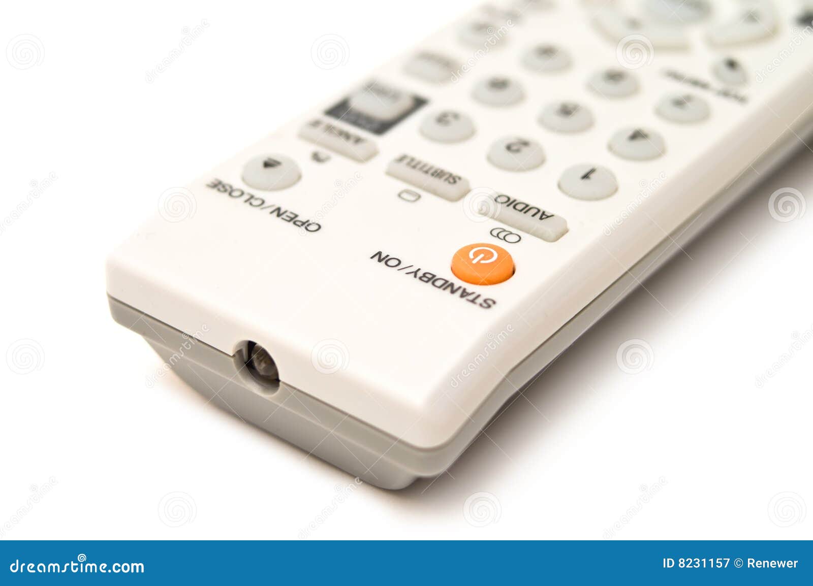 White Remote Control stock image. Image of push, audio - 8231157