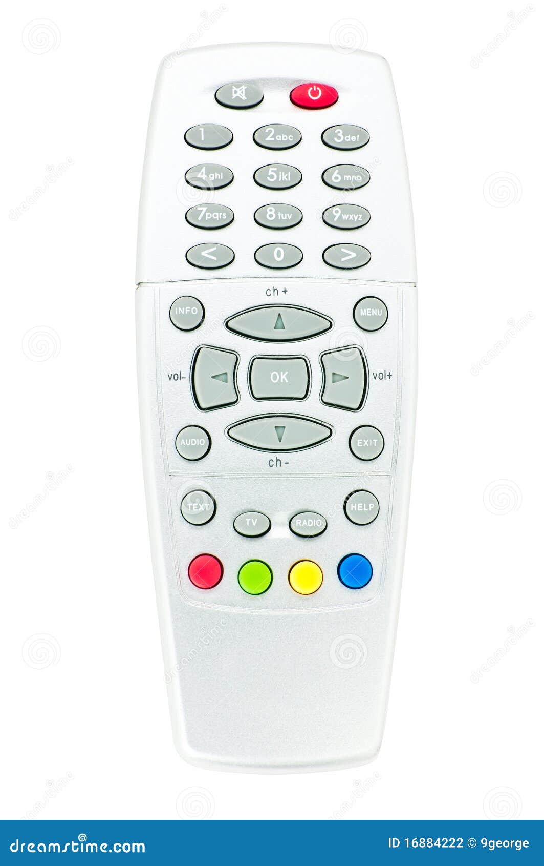 Remote Control. Isolated On White Background Stock Photo - Image of ...