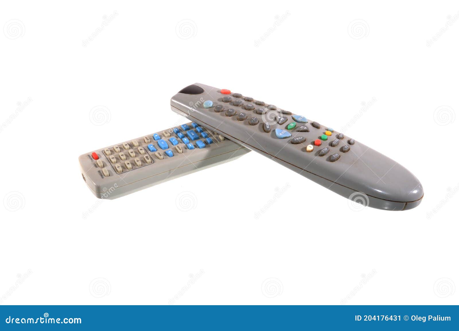 Remote Control Isolated on White Background Stock Image - Image of ...