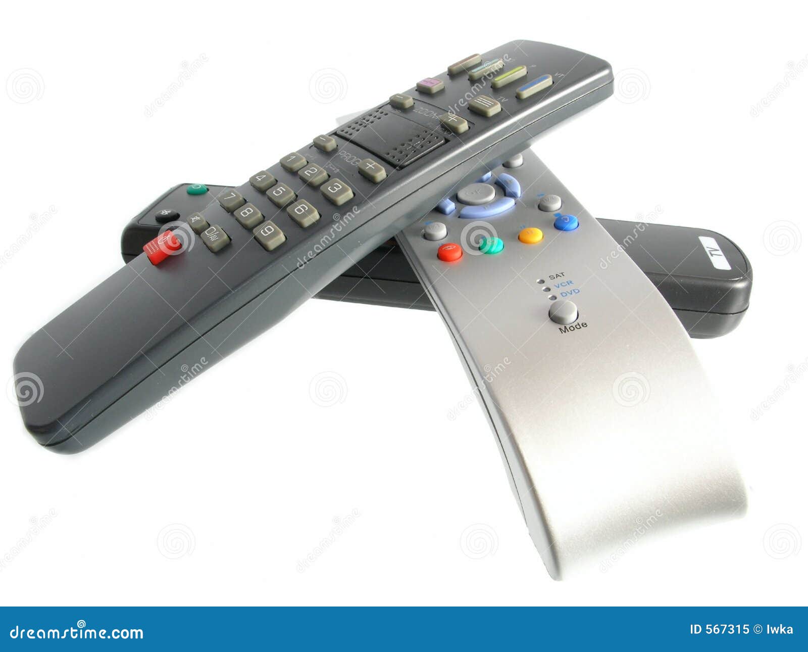 Remote Control /isolated on White Background/ Stock Image - Image of ...