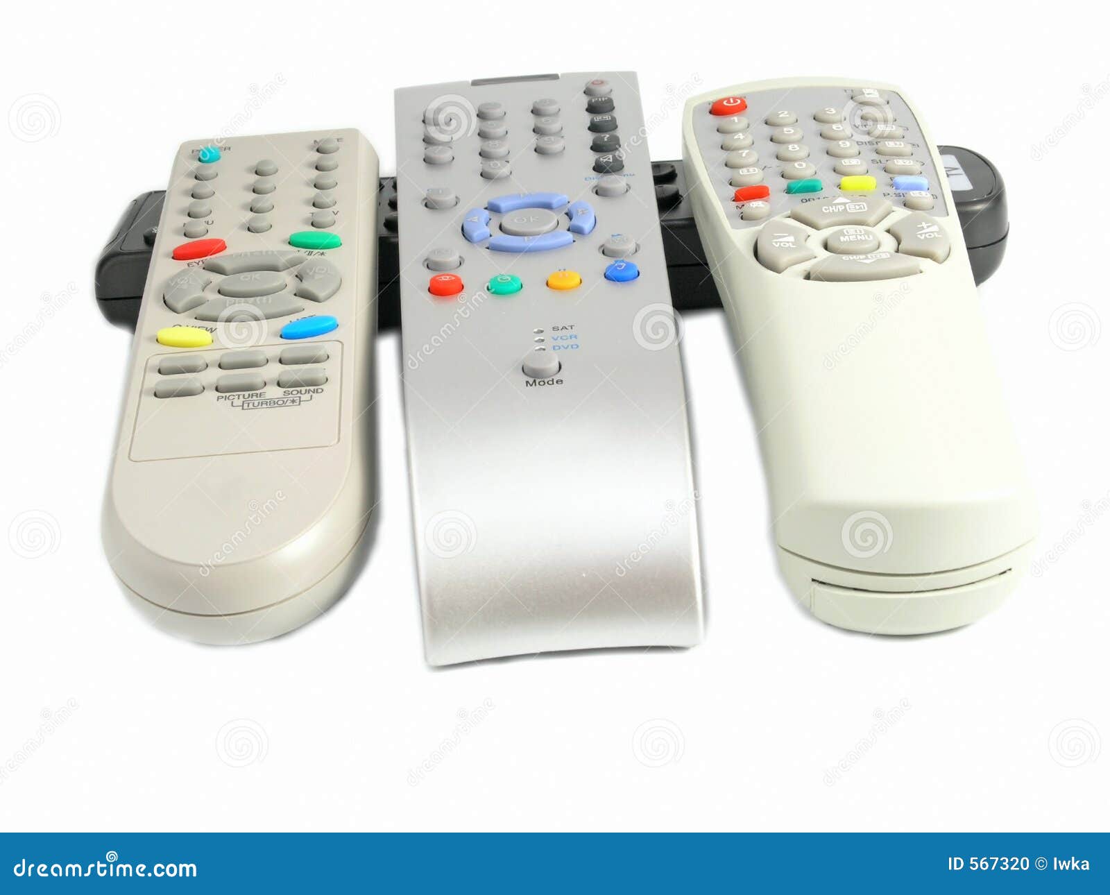 Remote Control /isolated on White Background/ Stock Photo - Image of ...