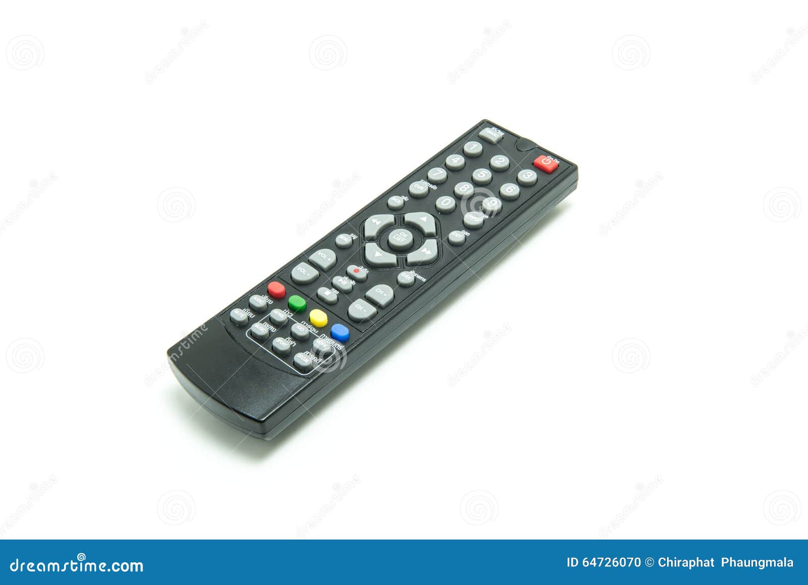 Remote Control Isolated on White Background Stock Photo - Image of ...