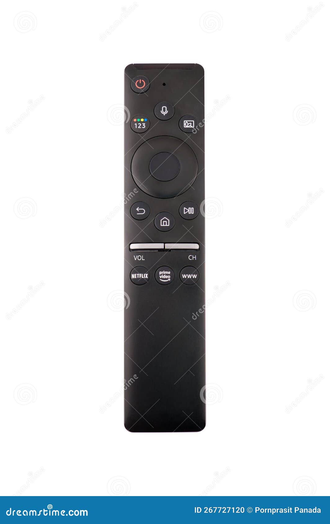 Remote Control Isolated on White Background. Stock Photo - Image of ...