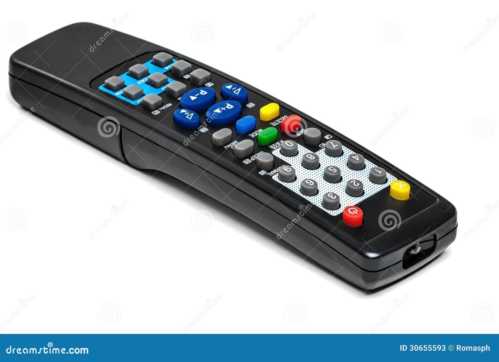 Remote Control Isolated on a White Background Stock Image - Image of ...