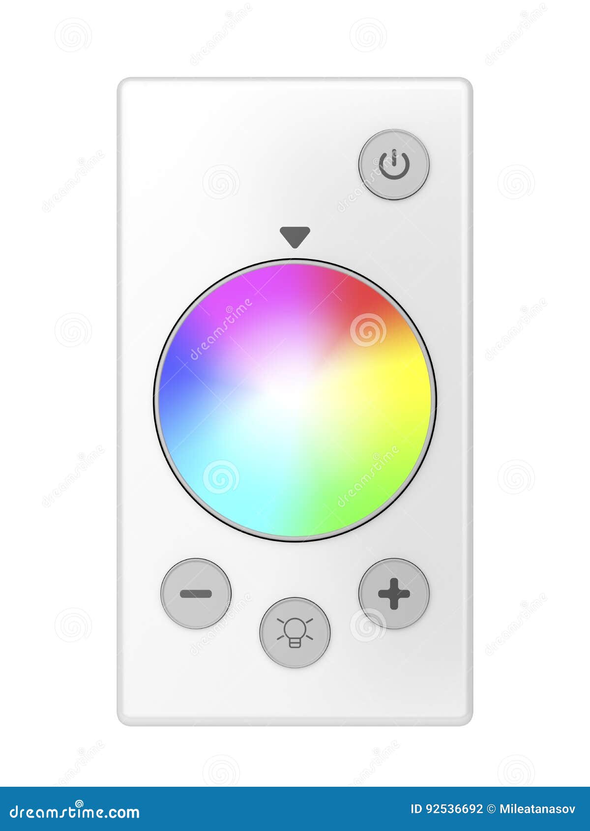 Remote Control for LED Light Bulb Stock Illustration - Illustration of ...