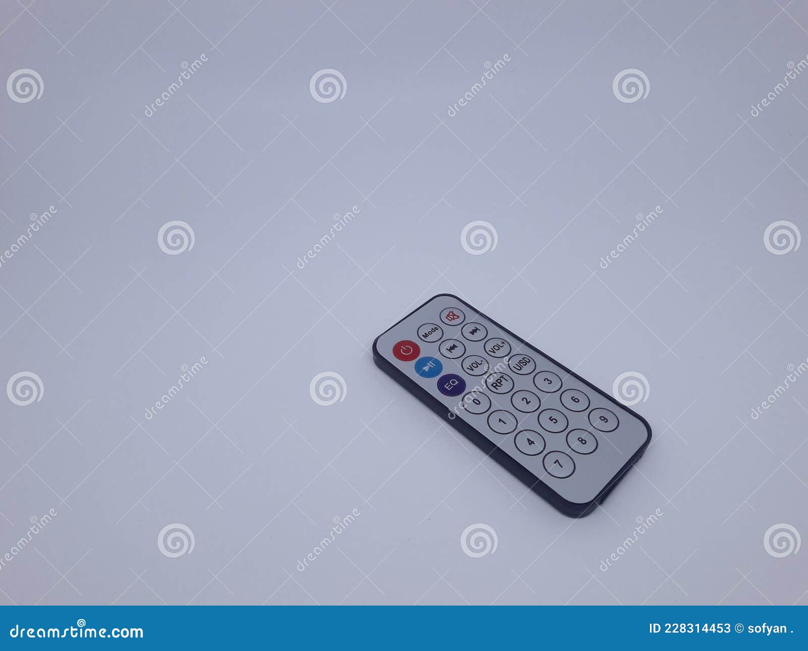 The Remote Control with the Left Negative Space Stock Image - Image of ...