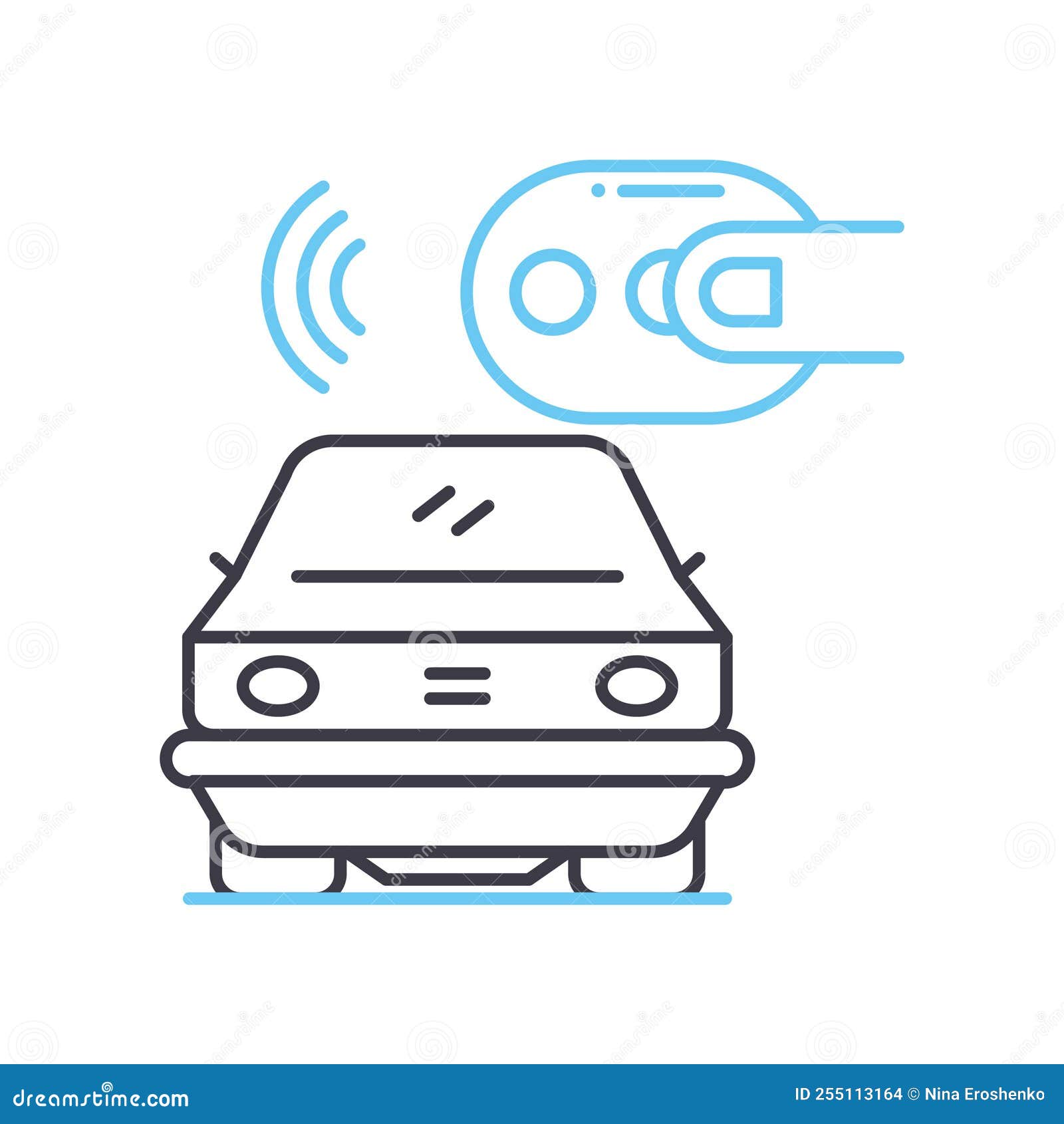 Remote Control Line Icon, Outline Symbol, Vector Illustration, Concept ...