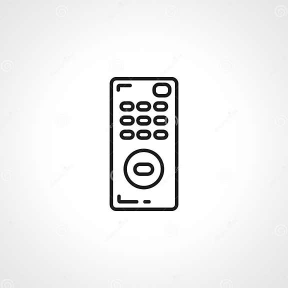 Remote Control Line Icon. TV Remote Control Icon Stock Vector ...