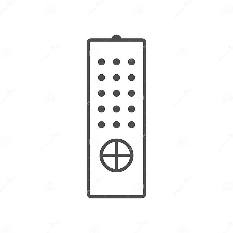 Remote Control Line Outline Icon Stock Vector - Illustration of program ...