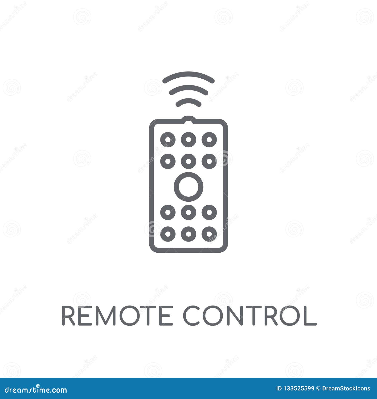 Remote Control Linear Icon. Modern Outline Remote Control Logo C Stock ...