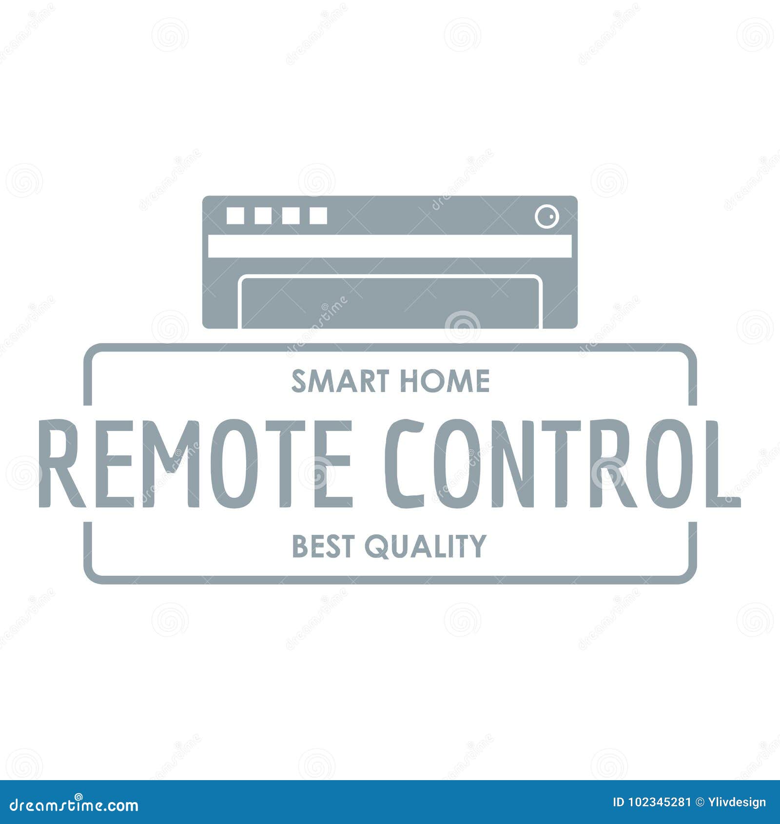 Remote Control Logo, Simple Gray Style Stock Vector - Illustration of ...