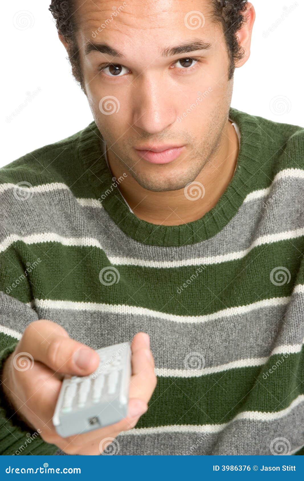 Remote Control Man stock photo. Image of black, teenage - 3986376