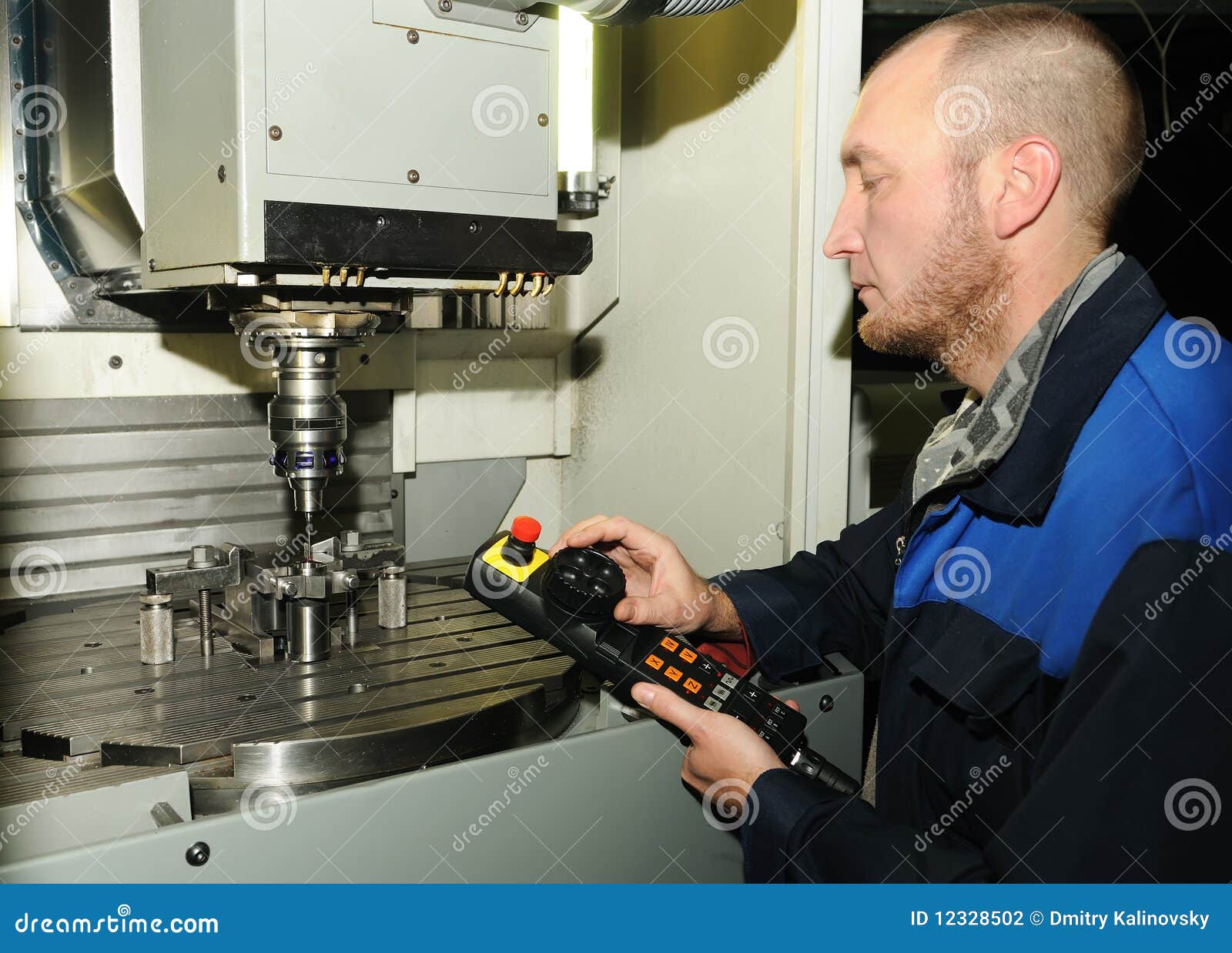 Remote Control of the Milling Machine Stock Photo - Image of instrument ...