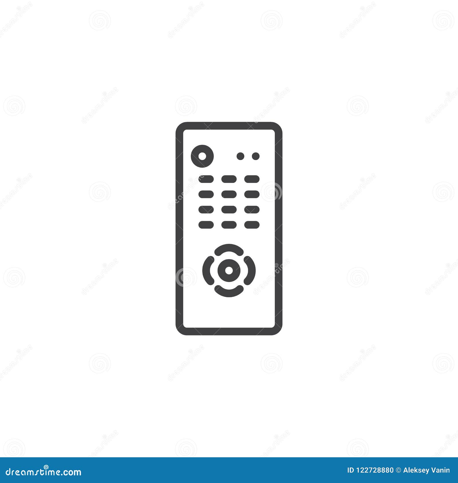 Remote Control Outline Icon Stock Vector - Illustration of sign ...