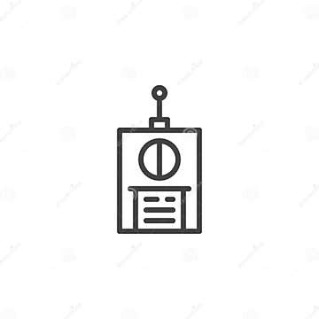 Remote Control Outline Icon Stock Vector - Illustration of simple ...