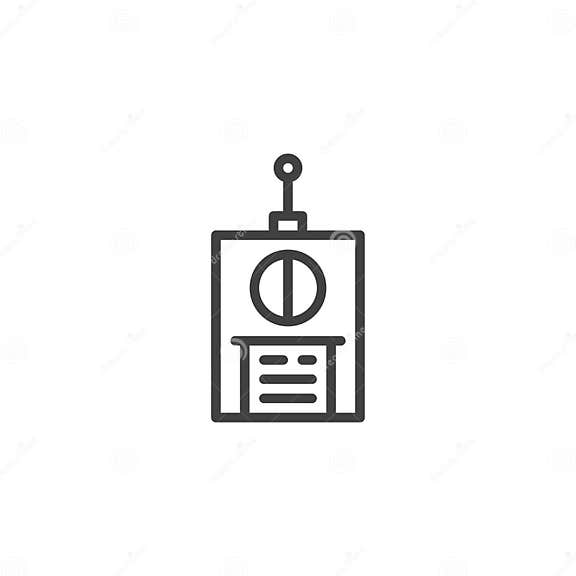 Remote Control Outline Icon Stock Vector - Illustration of simple ...