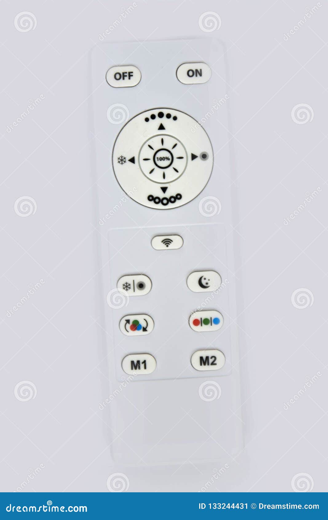 Remote Control Over White Background. Stock Image - Image of electronic ...