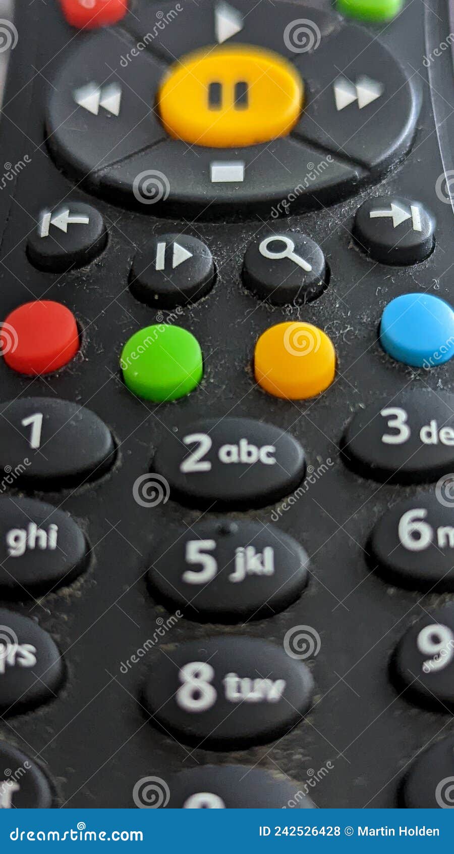 Remote control pad numbers stock photo. Image of controller - 242526428