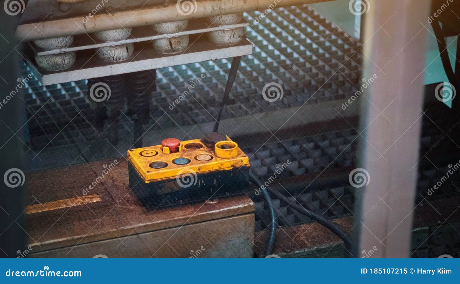 Remote Control Panel with Buttons for an Electric Winch at the Factory ...