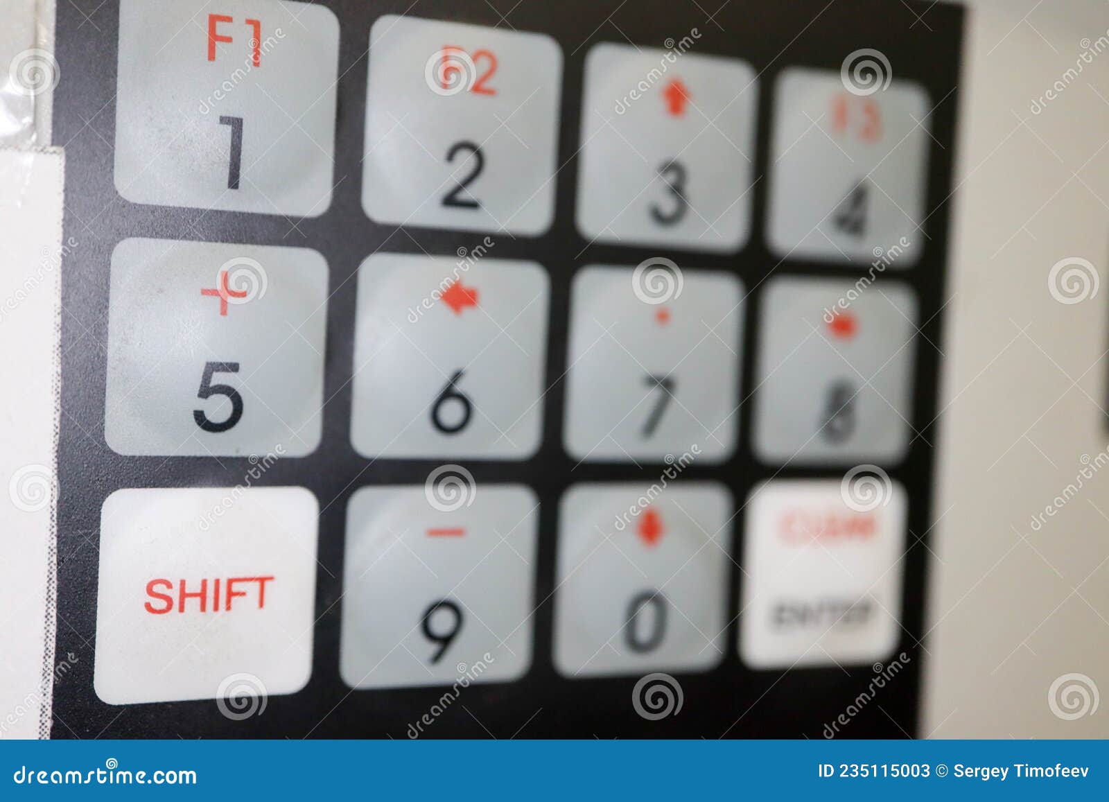 Remote Control Panel with Keypad Close Up Stock Image - Image of modern ...