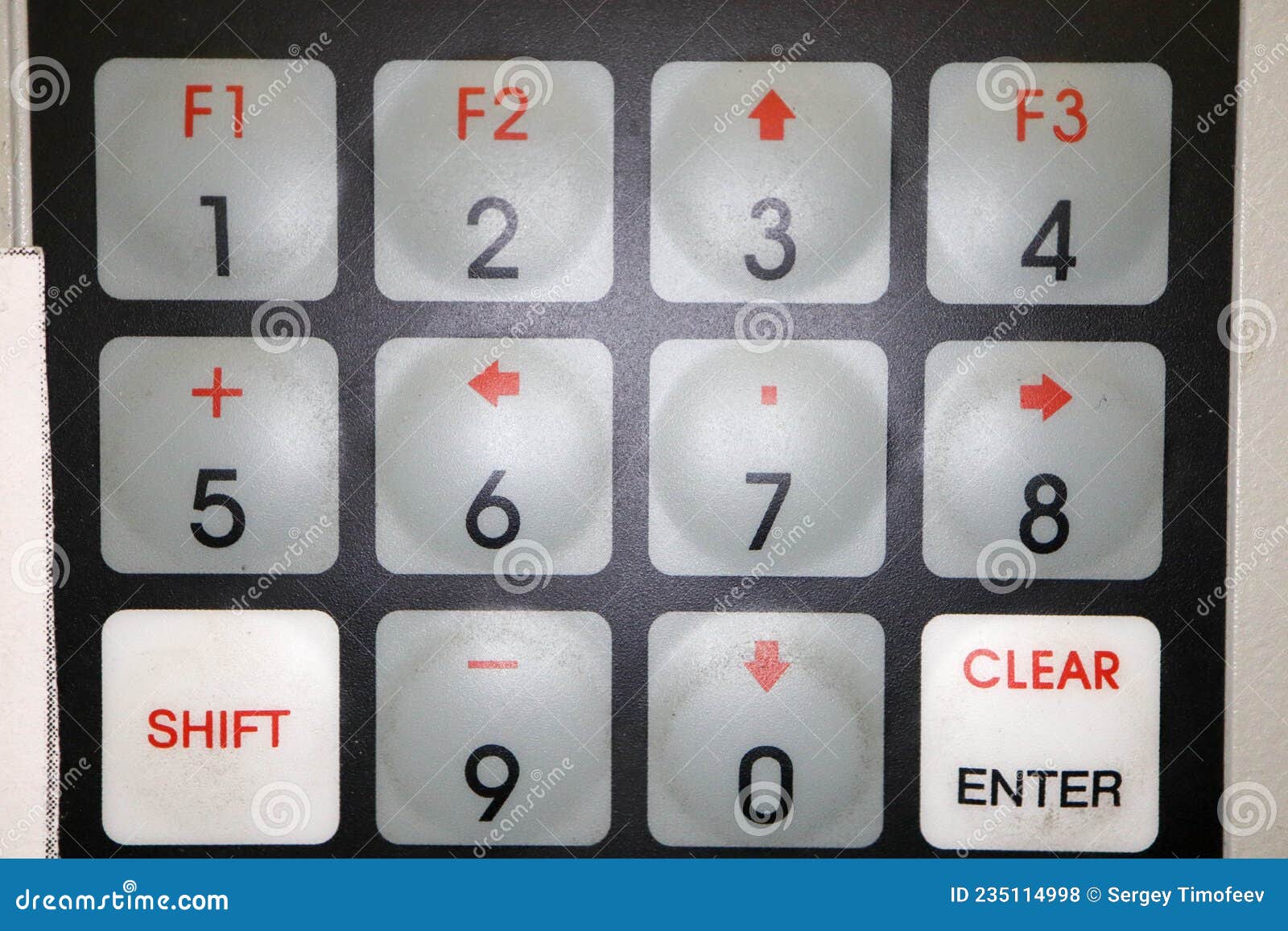 Remote Control Panel with Keypad Close Up Stock Photo - Image of panel ...