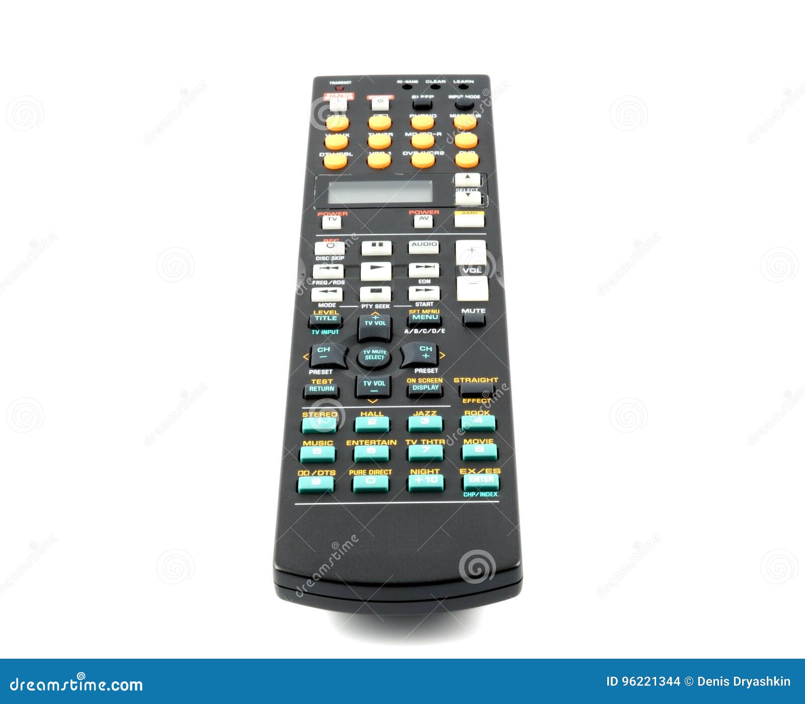 Remote control panel stock photo. Image of media, close - 96221344