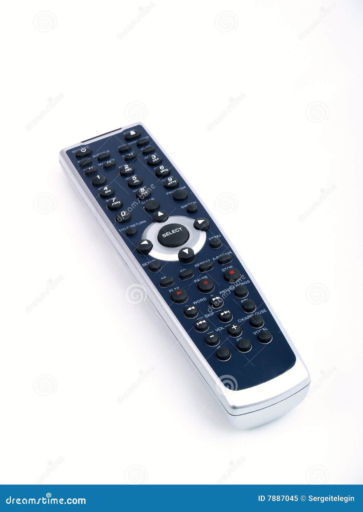 Remote Control Panel by the TV Stock Image - Image of communications ...