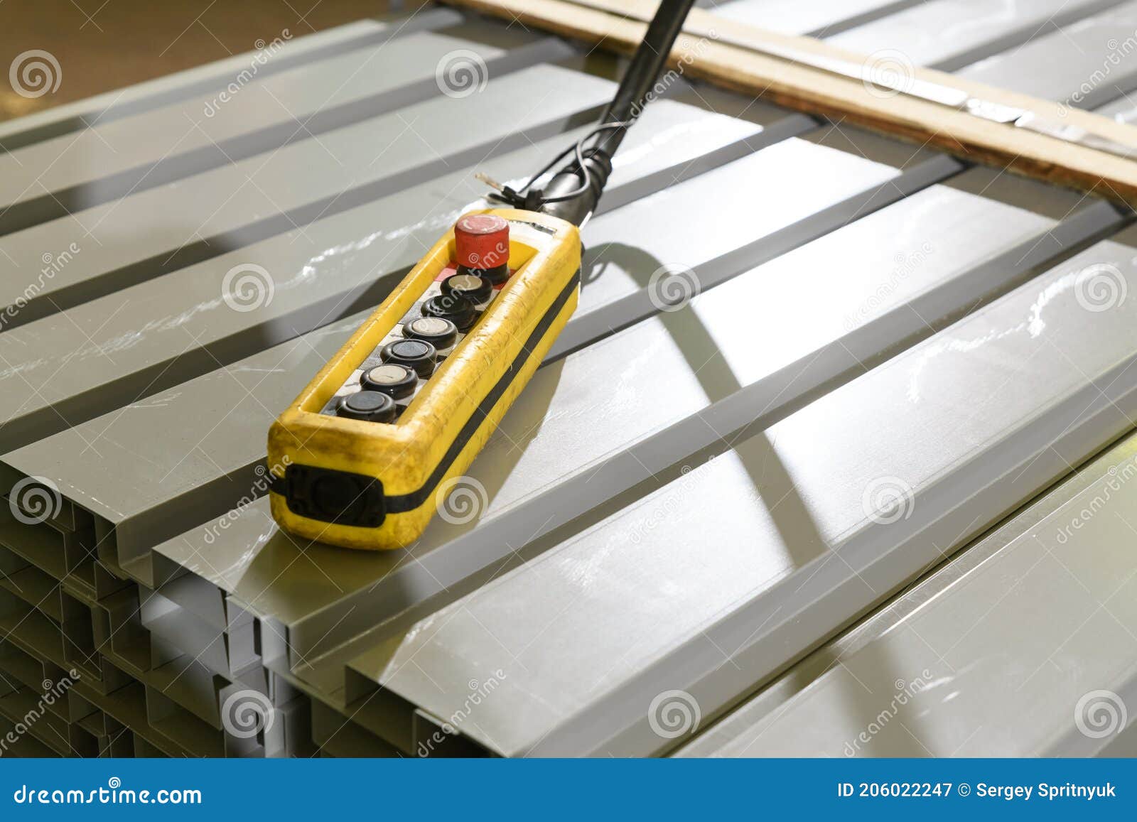 Remote Control Pendant Switch for Overhead Crane in the Factory Stock ...