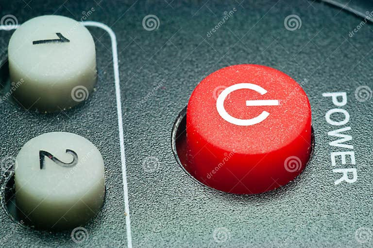 Remote Control Power Button Stock Image - Image of object ...
