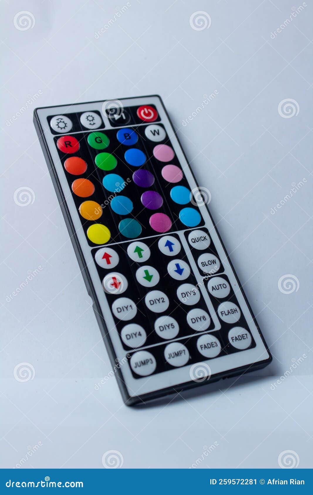 Remote Control for Rgb Lights Stock Image - Image of control, colorful ...