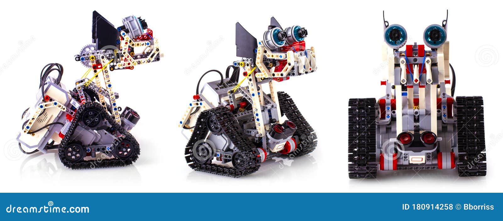 Remote Control Robot Made from Building Blocks Assembled by Children ...