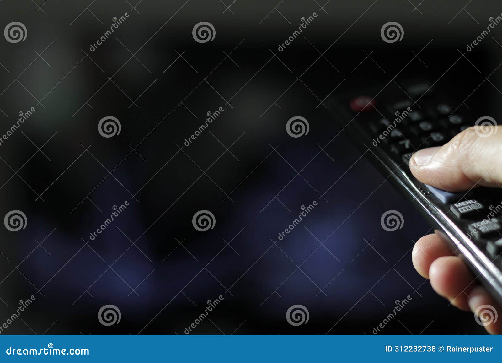 Remote Control and TV Screen Stock Photo - Image of prime, streaming ...