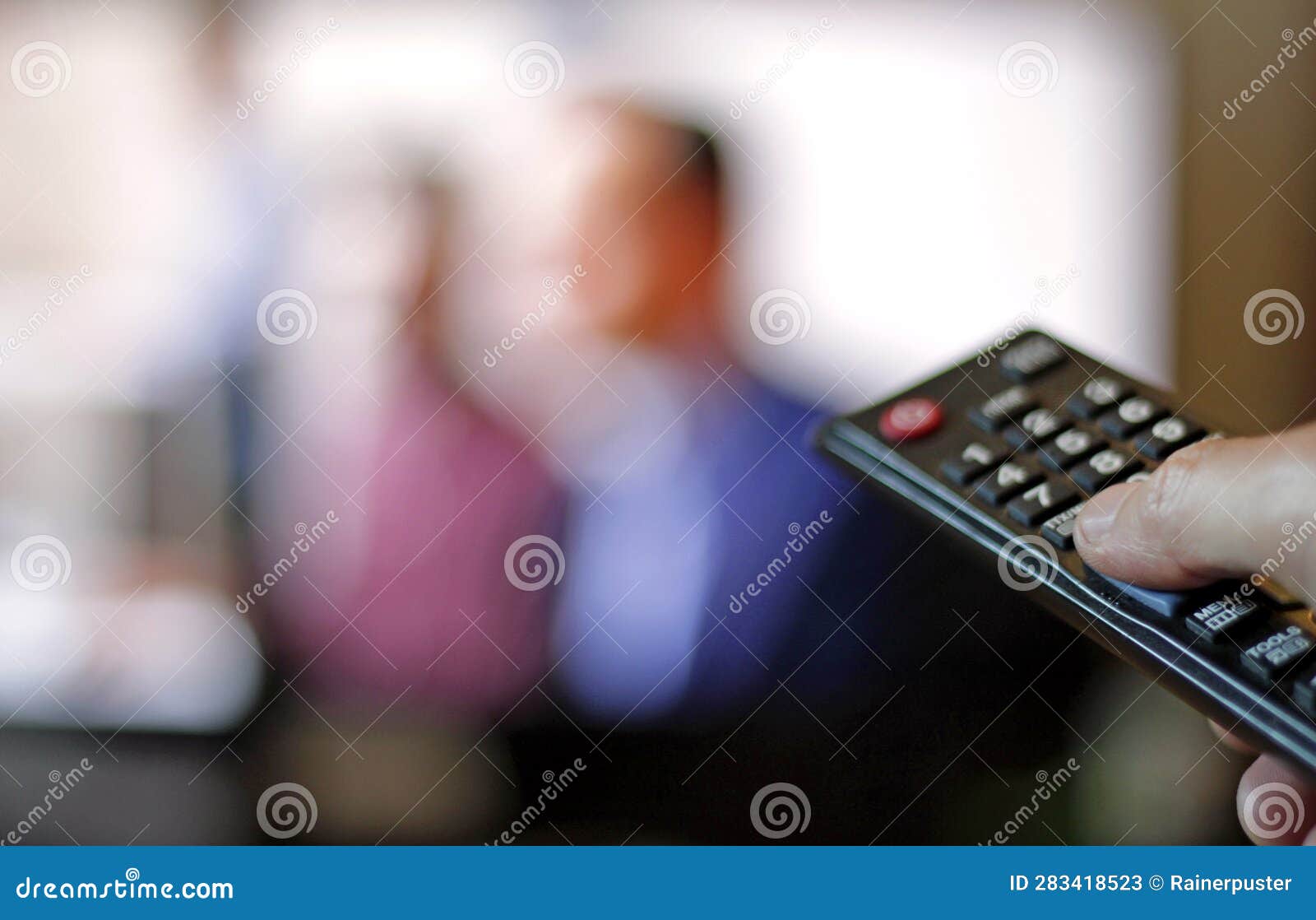 Remote control and screen stock image. Image of season - 283418523