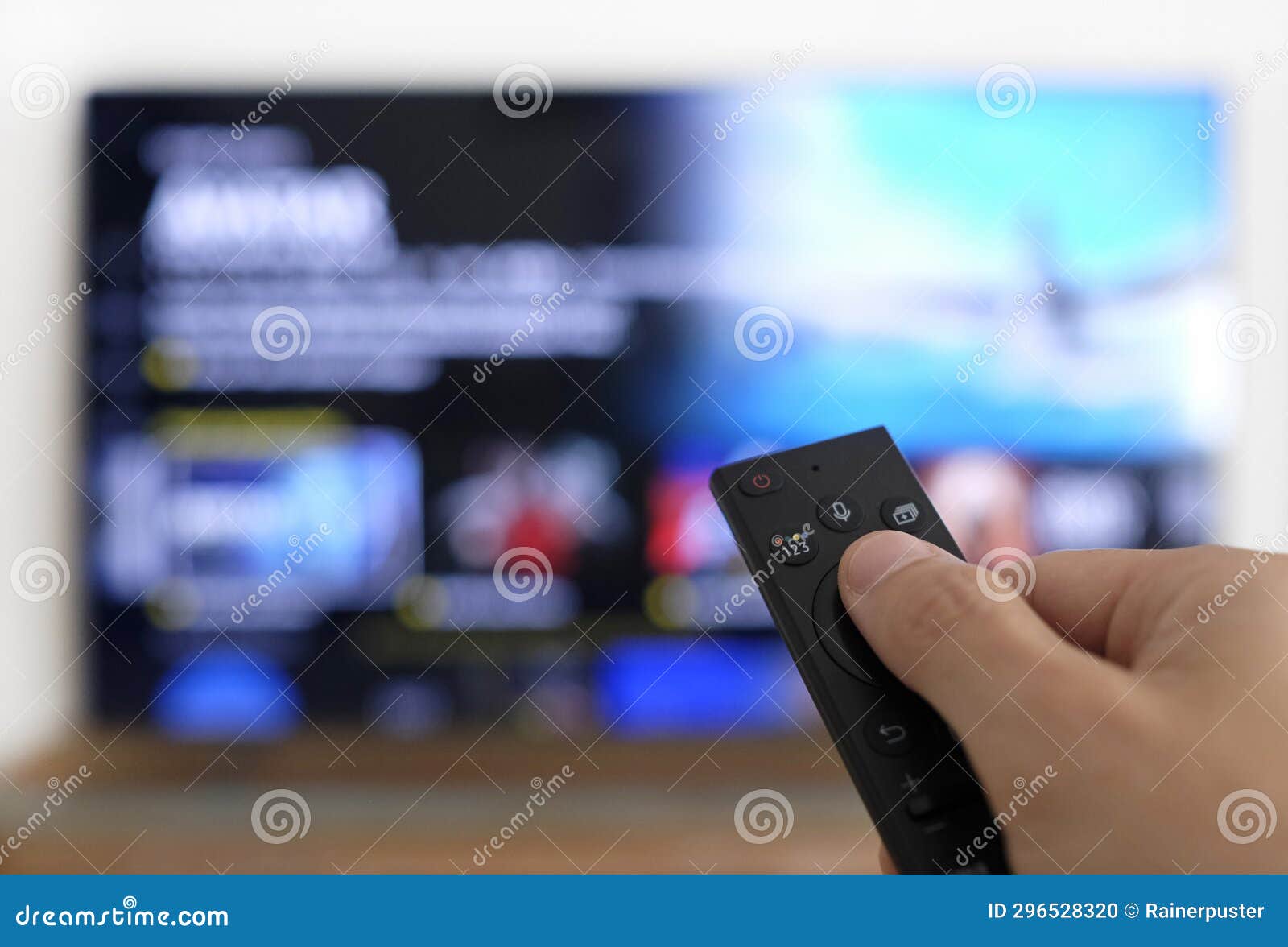 Remote control and screen stock photo. Image of show - 296528320