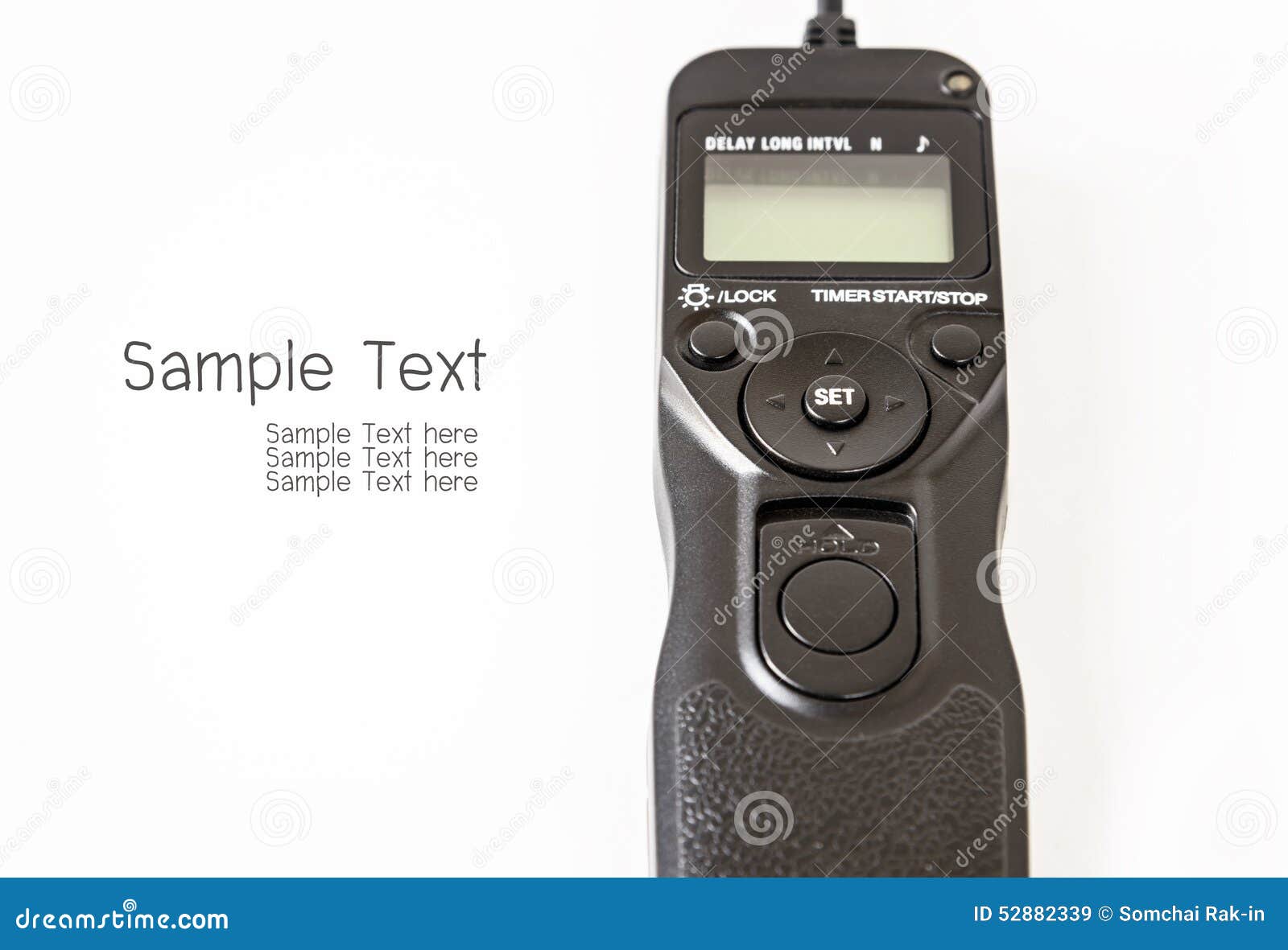 Remote Control Shutter Switch of DSLR Camera Stock Image - Image of ...