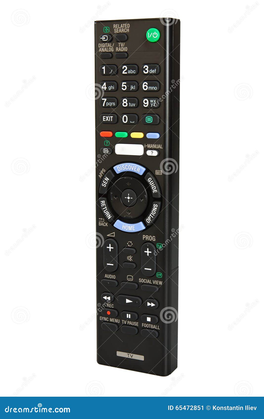 Remote control Smart TV stock image. Image of digital - 65472851