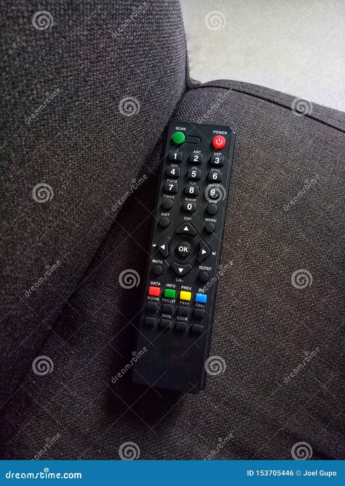 A Tv Remote Control on the Sofa Stock Photo - Image of control, home ...