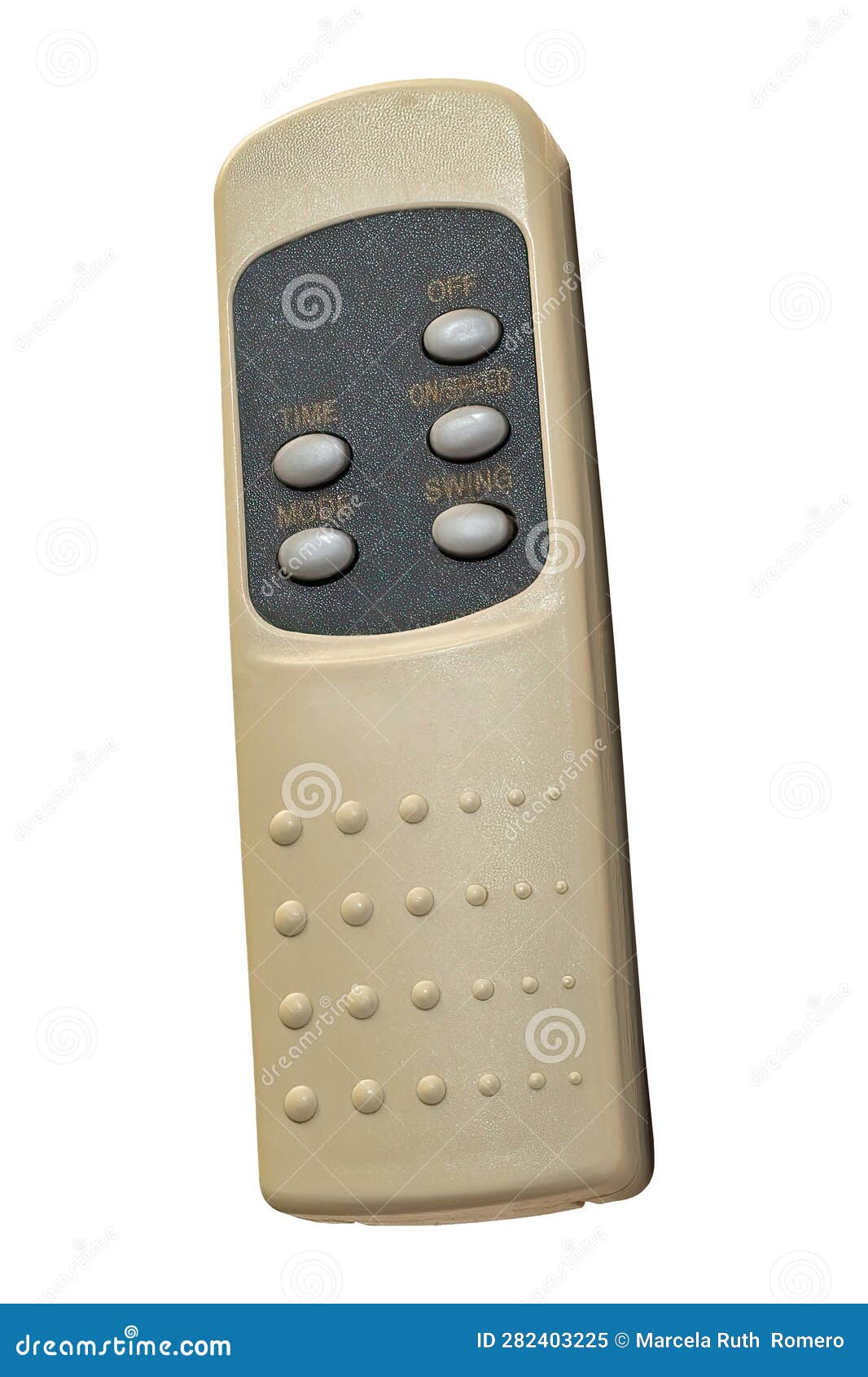 Remote Control for Stereo Radio, Isolated on Blank Background Stock ...